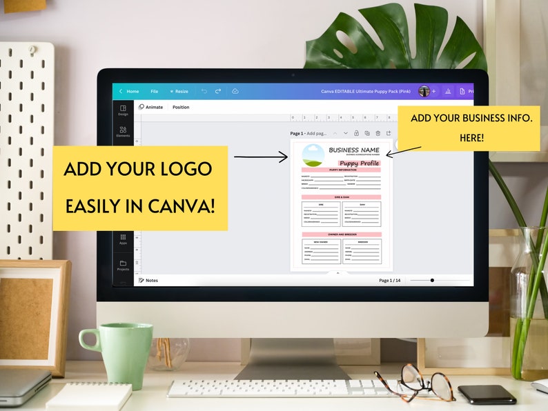 Breeder Puppy Pack | EDITABLE IN CANVA | Dog Vaccination Form Dog ...