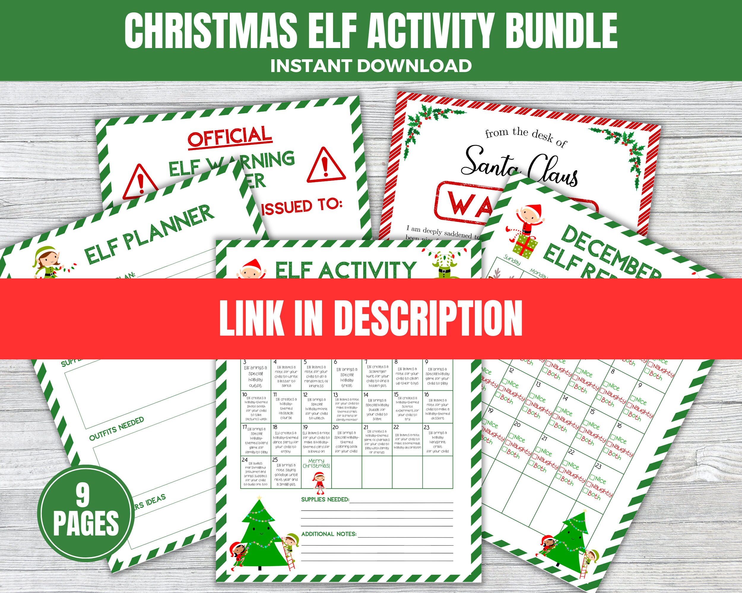 Editable Elf Note Cards Christmas Elf Activity, Printable Note Template ...