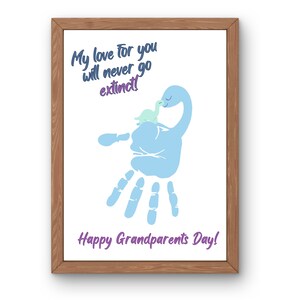 Grandparents Day Handprint Craft, Grandparents Day Art, Grandparents ...