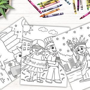 4th of July Coloring Pages for Kids, Fourth of July Printables ...