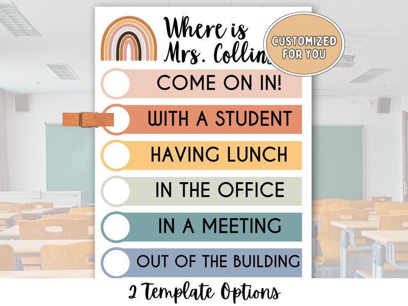 Personalized School Counselor Door Sign, Where is the Guidance ...