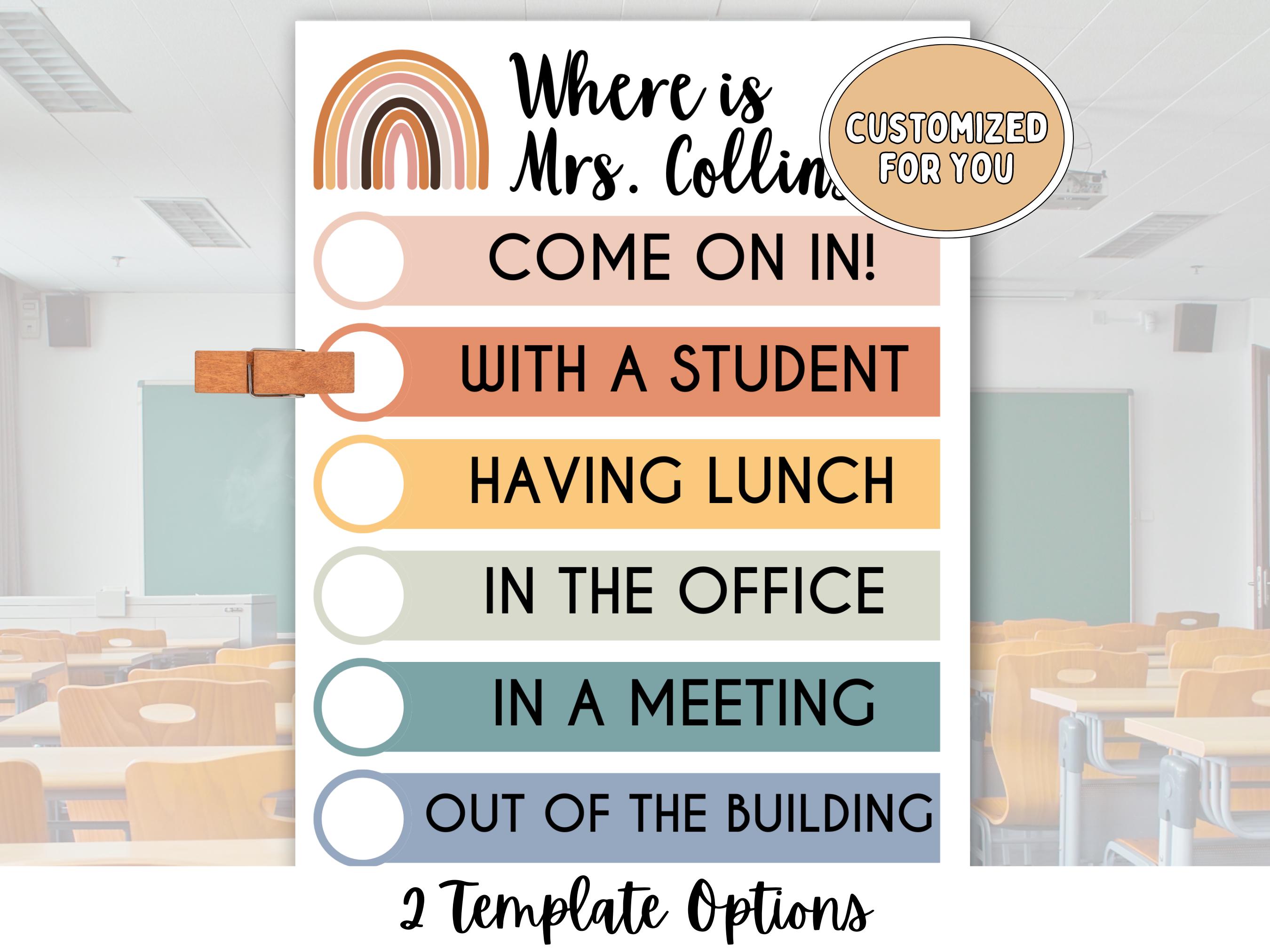 Personalized School Counselor Door Sign, Where is the Guidance ...