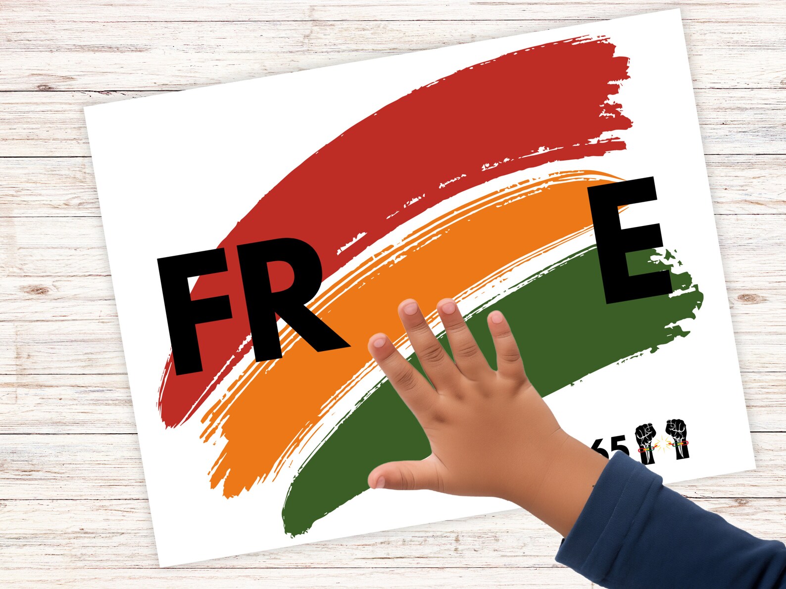 Juneteenth Flag Handprint Art for Kids, Black History Handprint Art ...