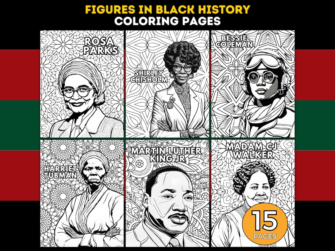 Black History Month Coloring Pages, Adult Coloring Pages, Classroom ...