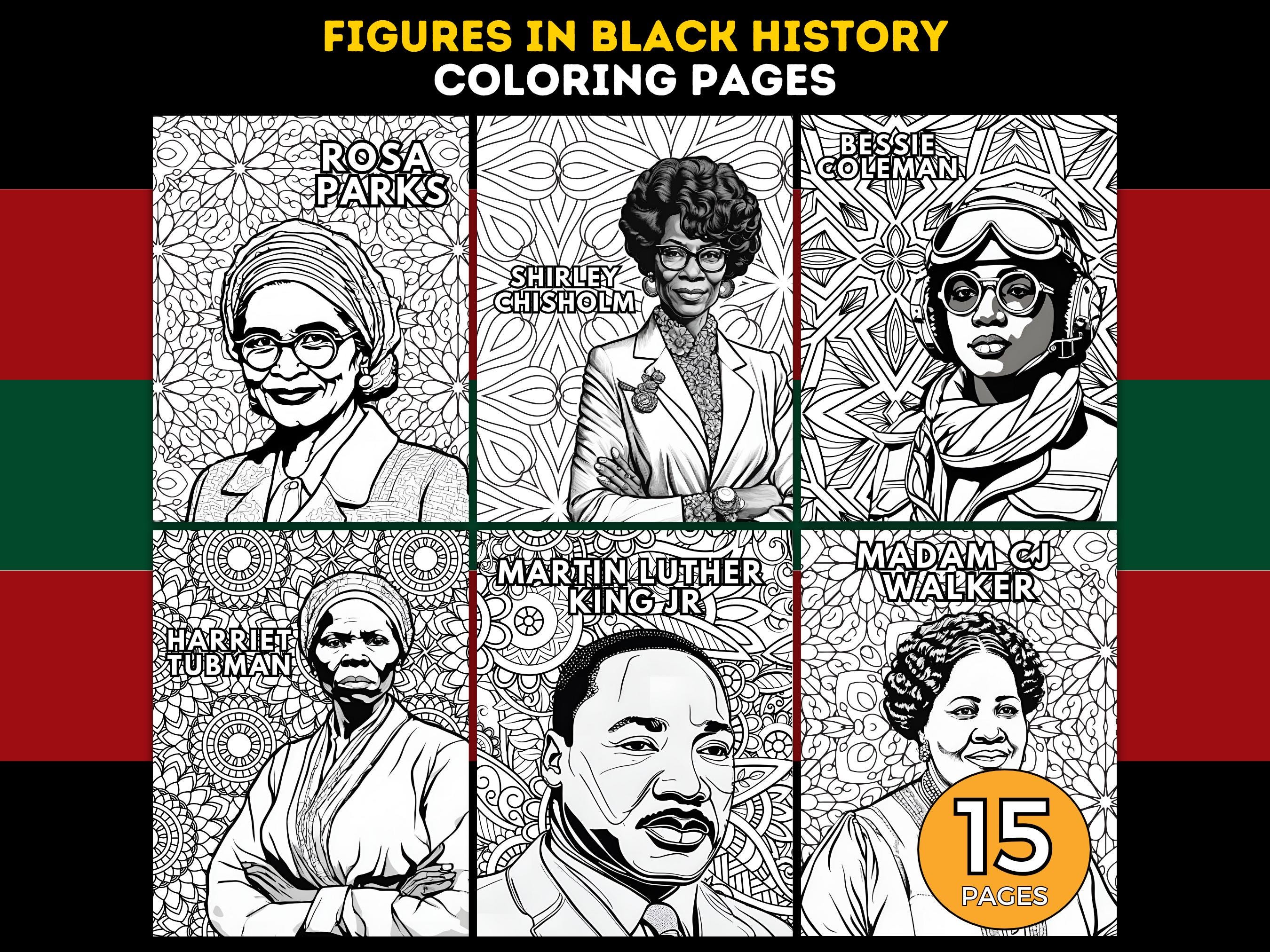 Black History Timeline Coloring Book Black History Month Coloring