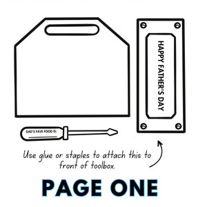 Handyman Fathers Day All About Dad Printable Card Toolbox Coloring Card ...