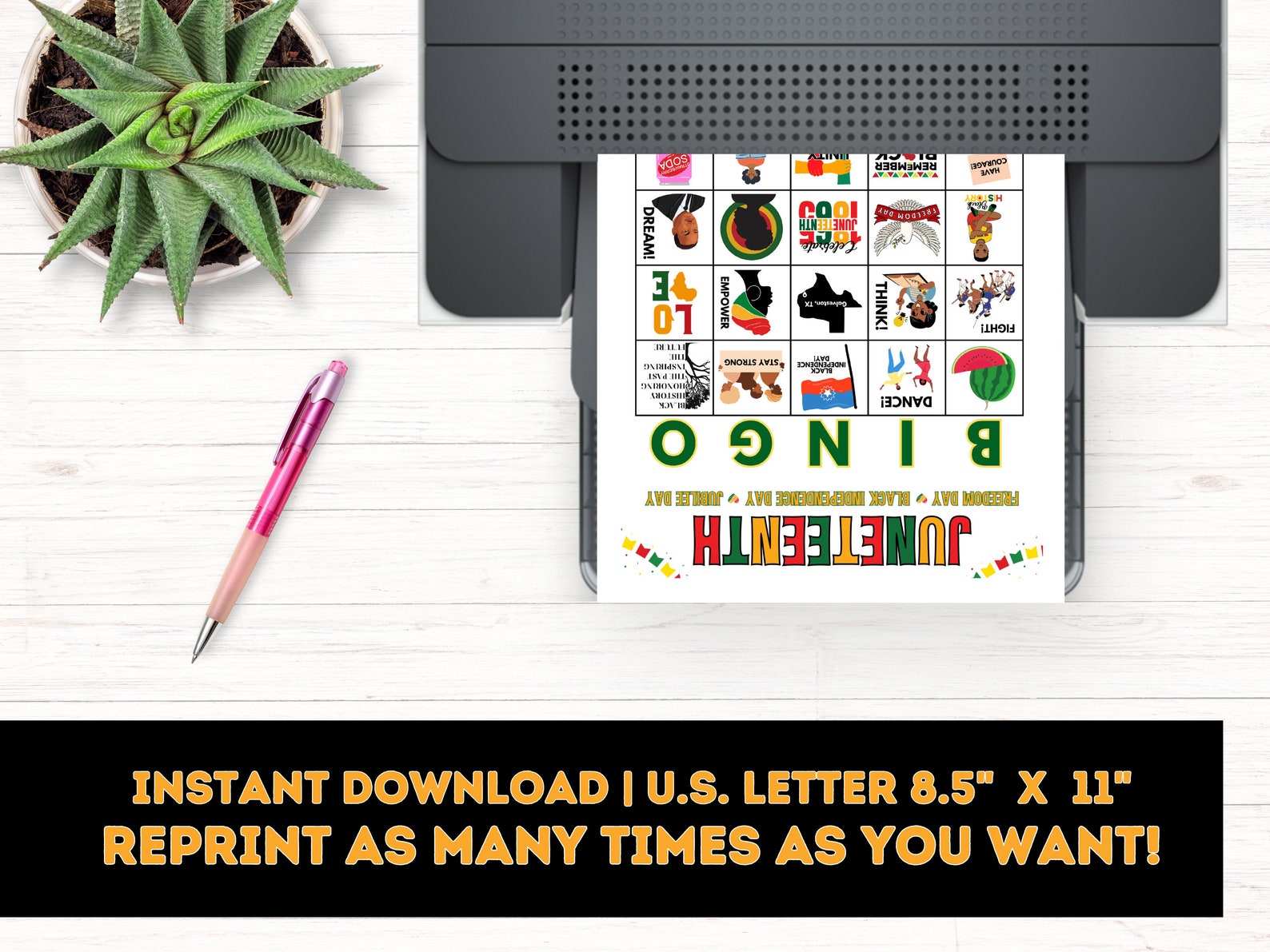 Juneteenth Bingo, Printable Juneteenth Activities, Freedom Day ...