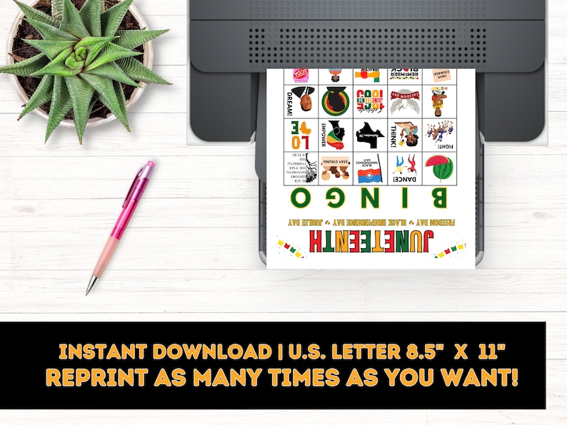 Juneteenth Bingo, Printable Juneteenth Activities, Freedom Day ...