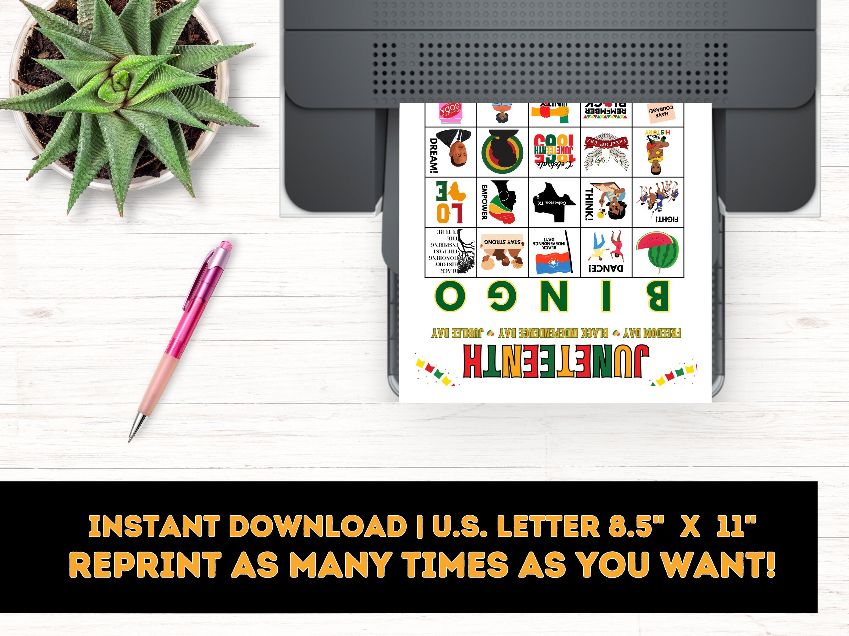 Juneteenth Bingo, Printable Juneteenth Activities, Freedom Day ...