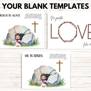 10 Sunday School Christian Easter Handprint Crafts, Easter Activity ...