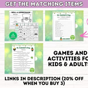 Most Like a Leprechaun St. Patrick's Day Game, Printable Game for ...