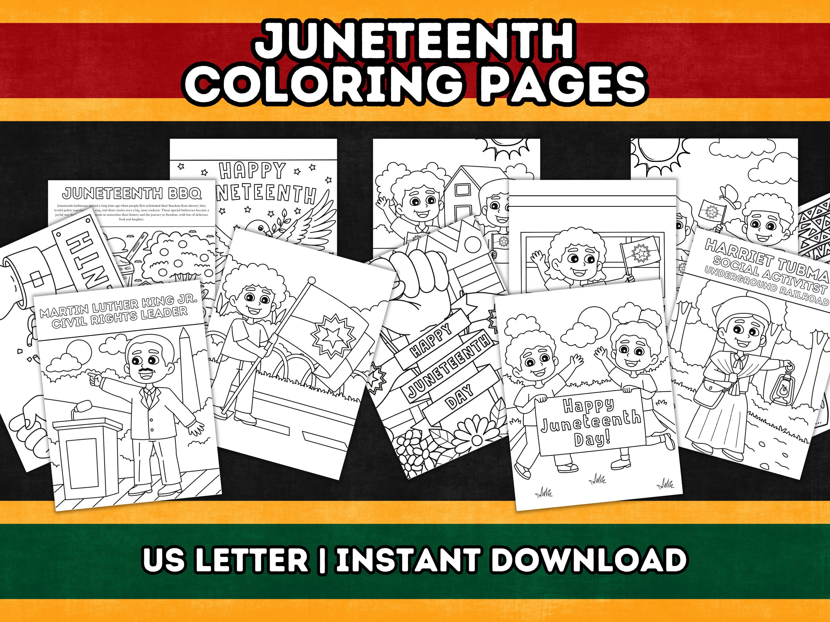 Celebrate Juneteenth Coloring Book for Kids, Juneteenth Activity, Black ...