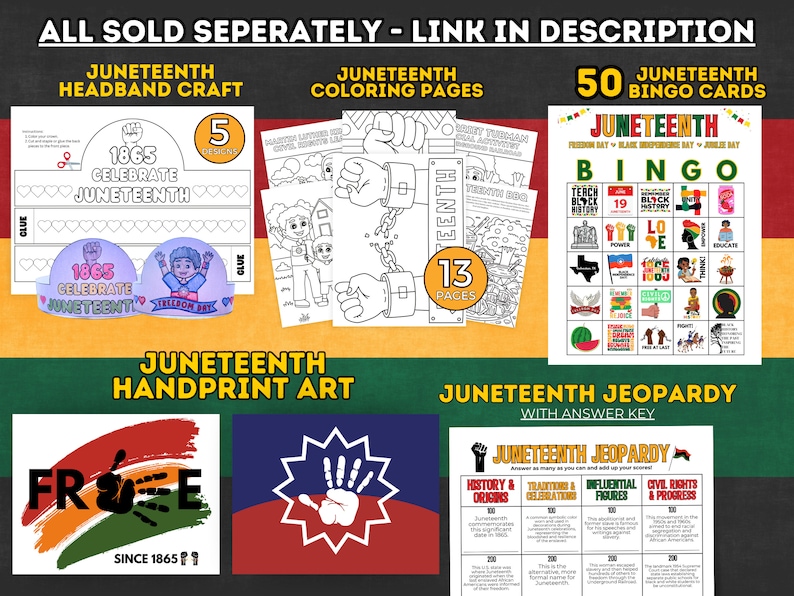 Printable Juneteenth Trivia, Juneteenth Activities, Freedom Day ...