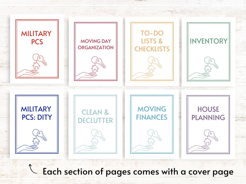 PCS Binder Printable PCS Checklist | Moving Checklist, Moving Binder ...