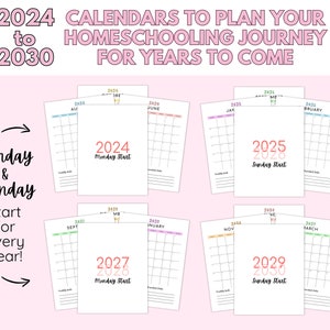 Homeschool Printable Daily Planner 20245-2026, Homeschool Templates ...