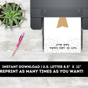 Ice Cream Grandparents Day Handprint Craft, Grandparents Day Art ...