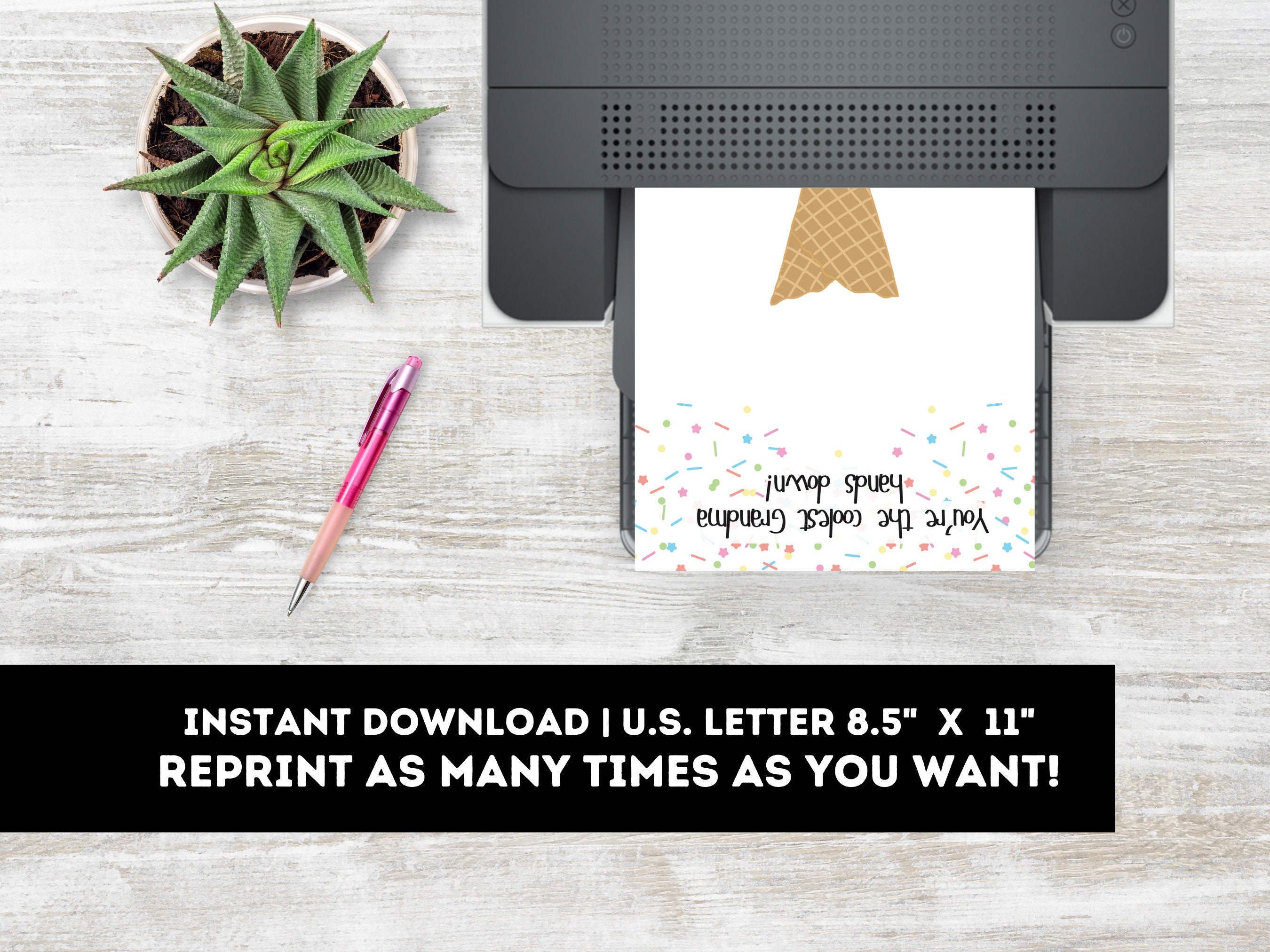 Ice Cream Grandparents Day Handprint Craft, Grandparents Day Art ...