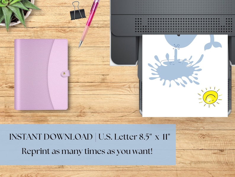 Whale Handprint Art Printable Summer Art for Kids Handprint Footprint ...