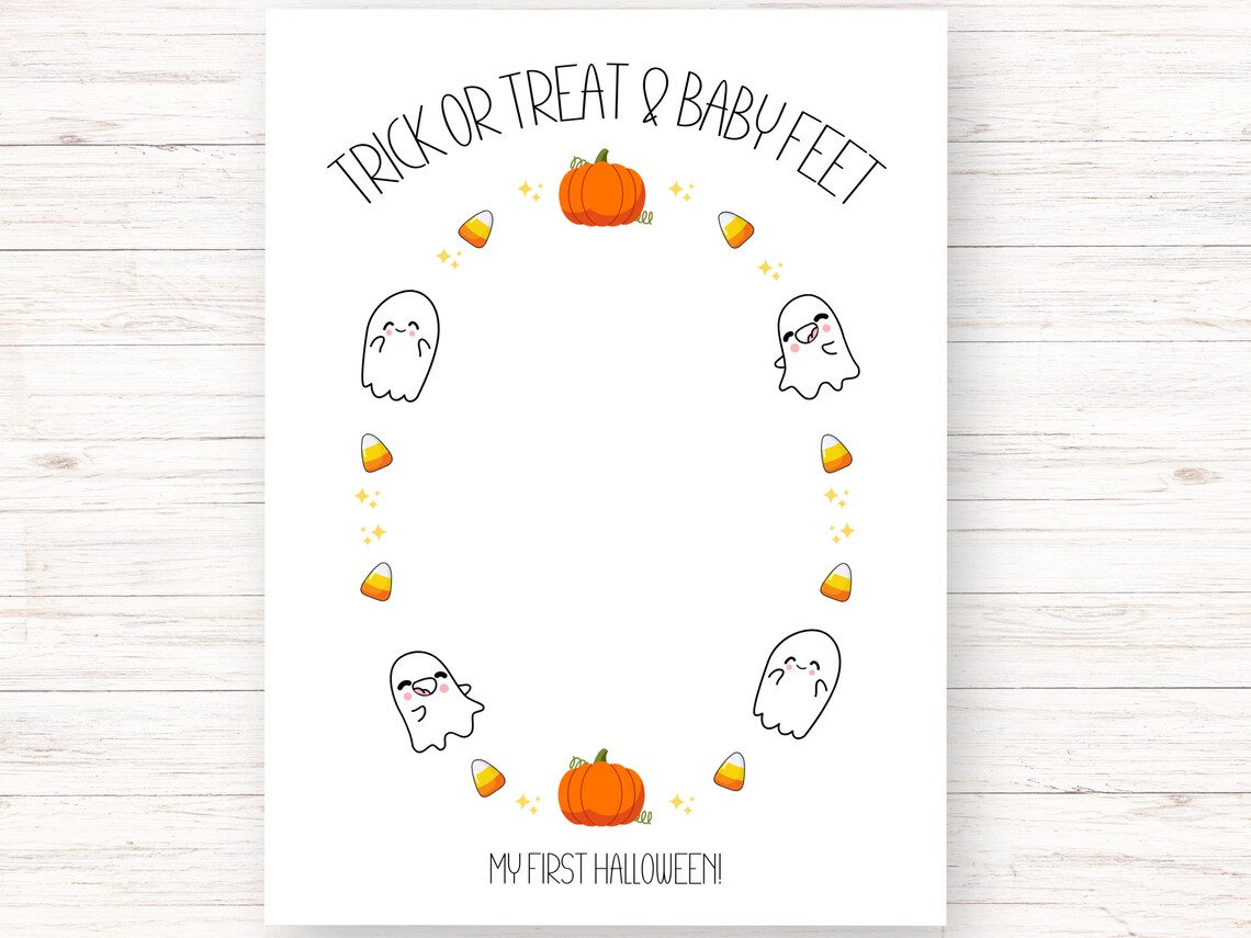 Babys First Halloween Keepsake, Halloween Footprint Art, Halloween Kid ...