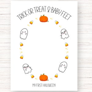 Baby’s First Halloween Keepsake, Halloween Footprint Art, Halloween Kid ...