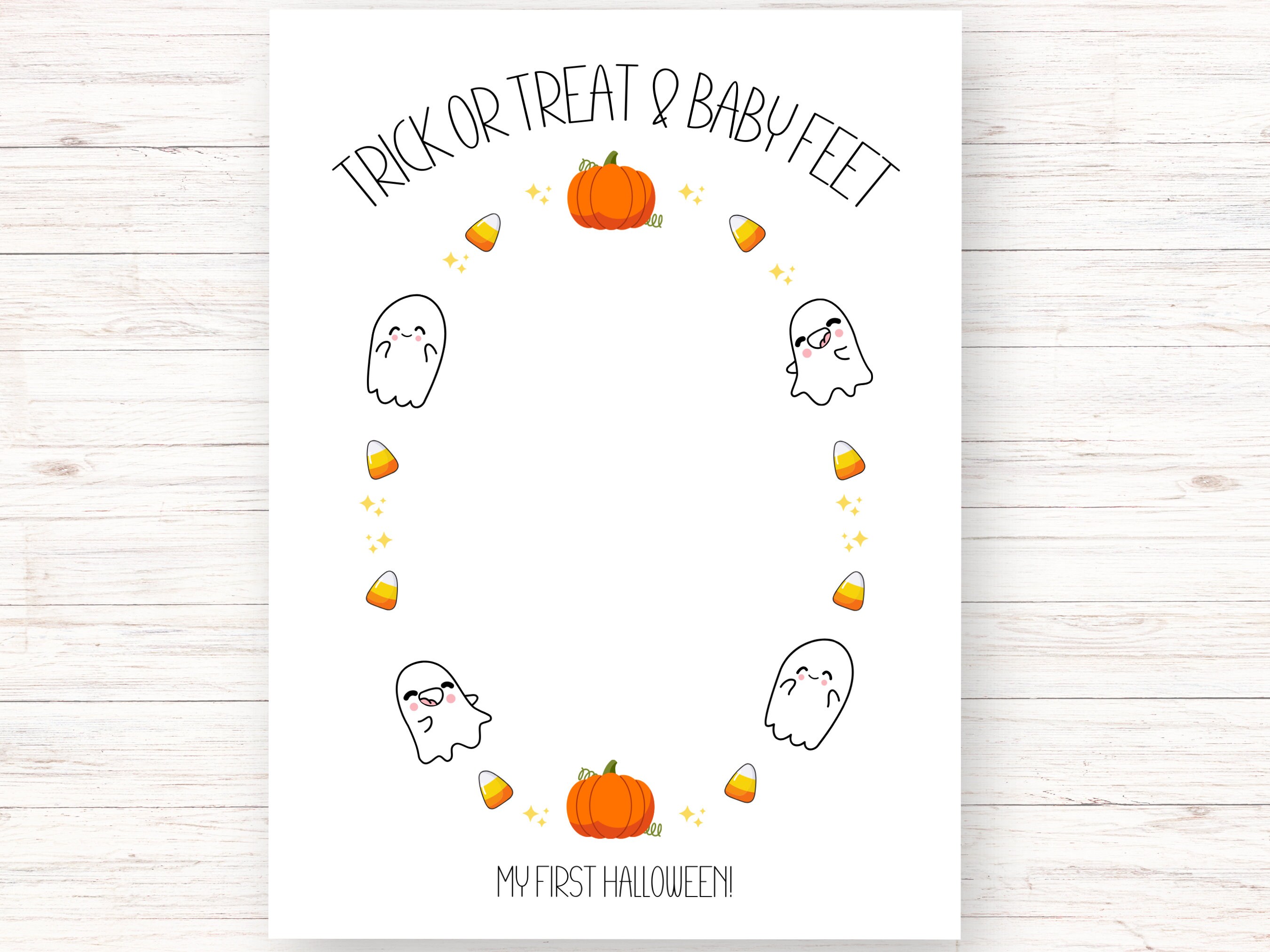 Baby’s First Halloween Keepsake, Halloween Footprint Art, Halloween Kid ...