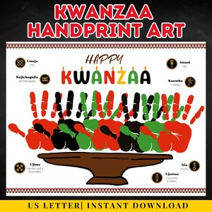 Kwanzaa Handprint Art for Kids, Kwanzaa Handprint Art, Kwanzaa Craft ...