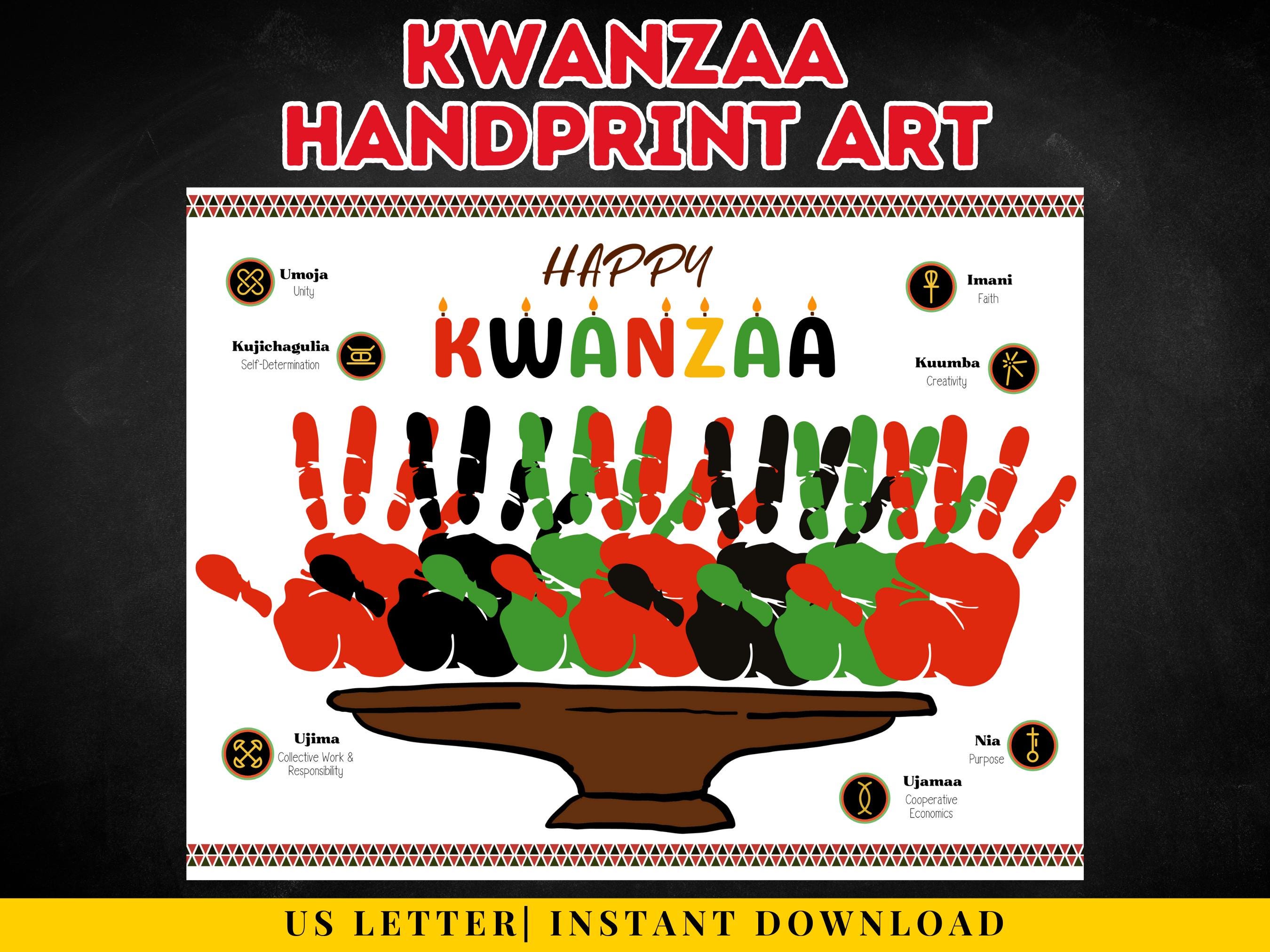 Kwanzaa Handprint Art for Kids, Kwanzaa Handprint Art, Kwanzaa Craft ...