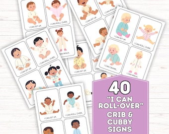 Daycare Baby Development Signs: Crib & Cubby Decor (PDF Printable) - Etsy