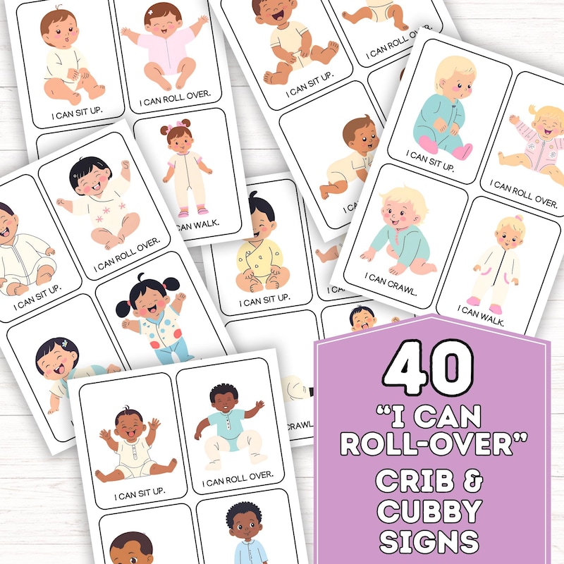 Crib Signs I Can Roll Over - Etsy