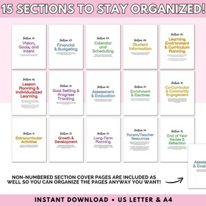 Homeschool Printable Daily Planner 20245-2026, Homeschool Templates ...