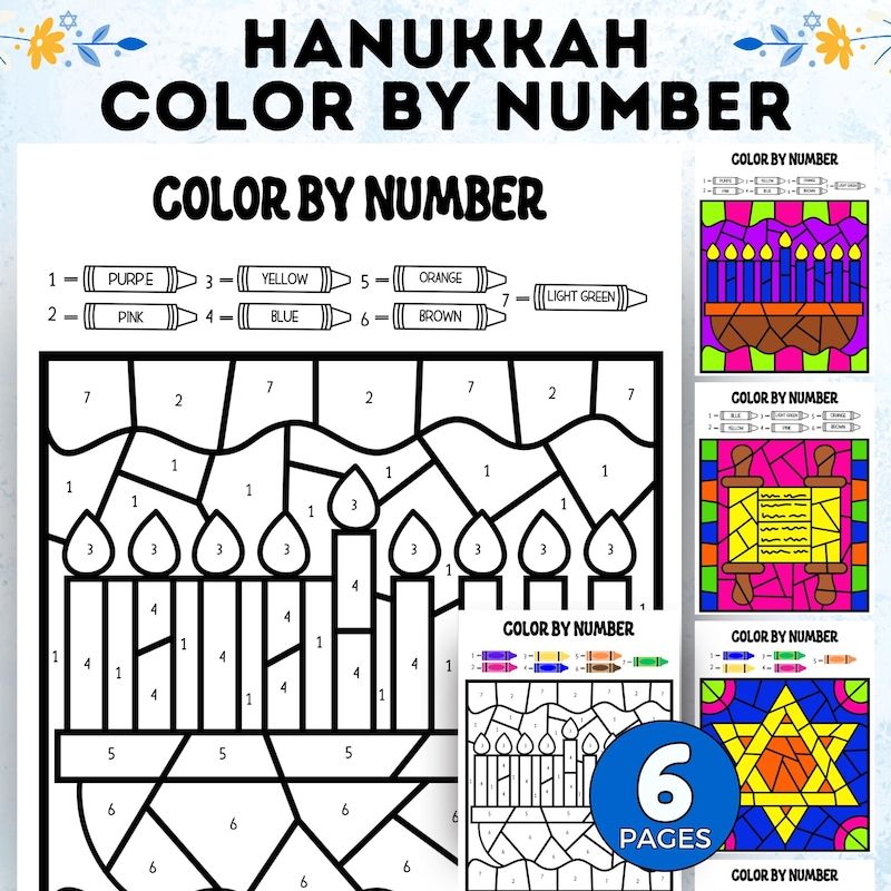 Hanukkah Craft Download - Etsy