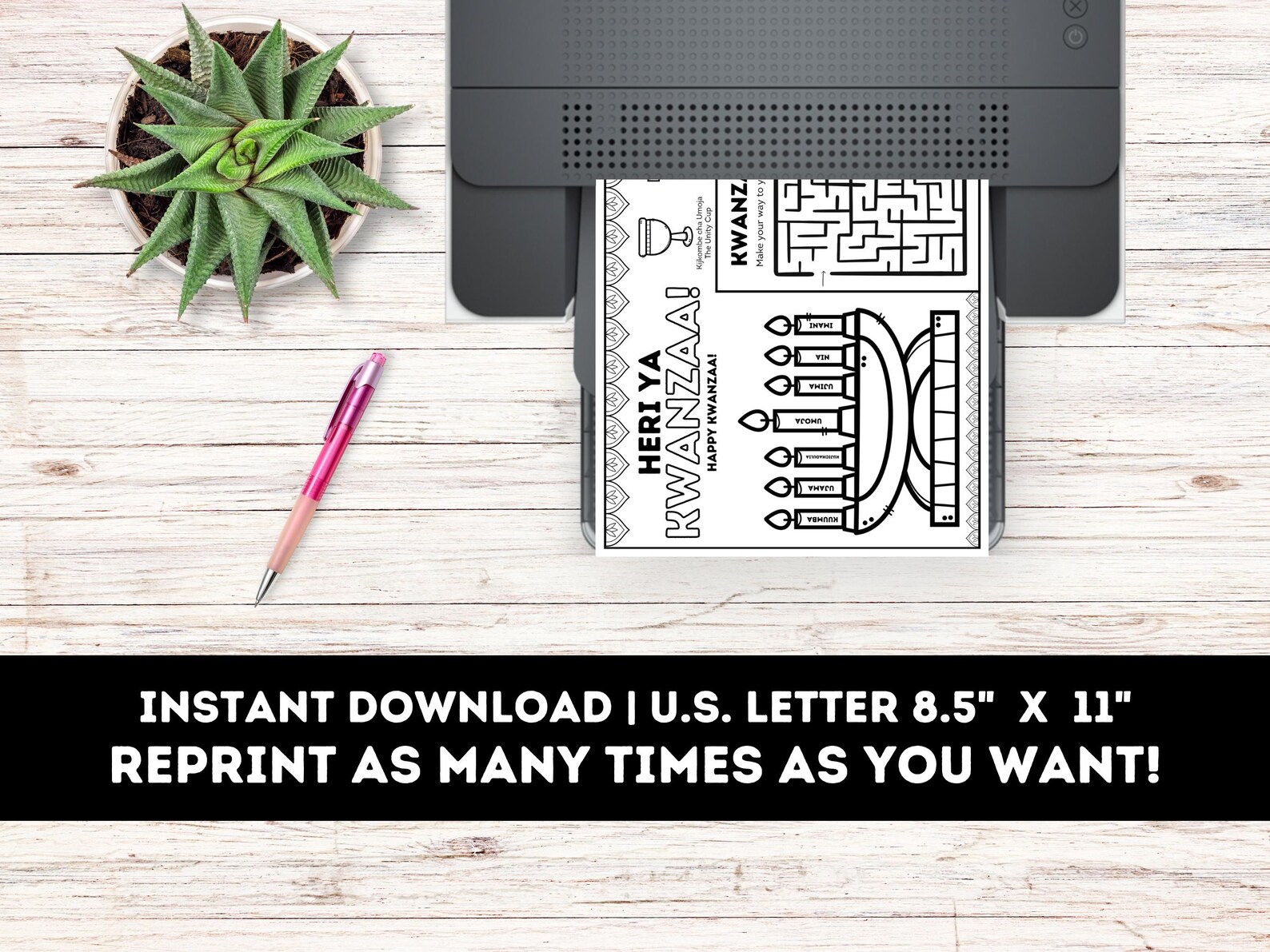 Kwanzaa Kids Coloring and Activities Pages, Printable Kwanzaa Kids ...