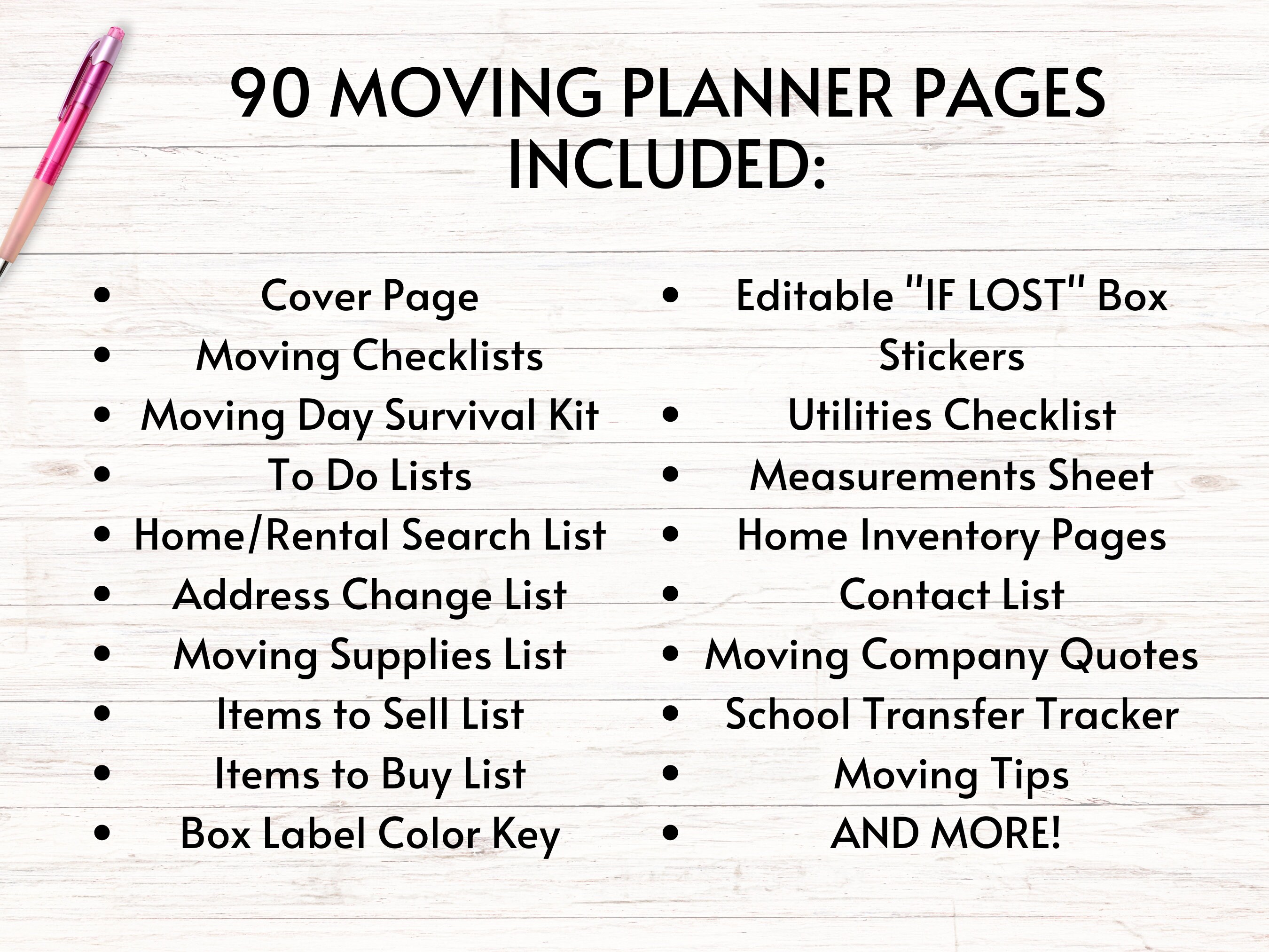 PCS Binder Printable PCS Checklist Moving Checklist Moving - Etsy