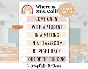 Personalized School Counselor Door Sign, Where is the Guidance ...