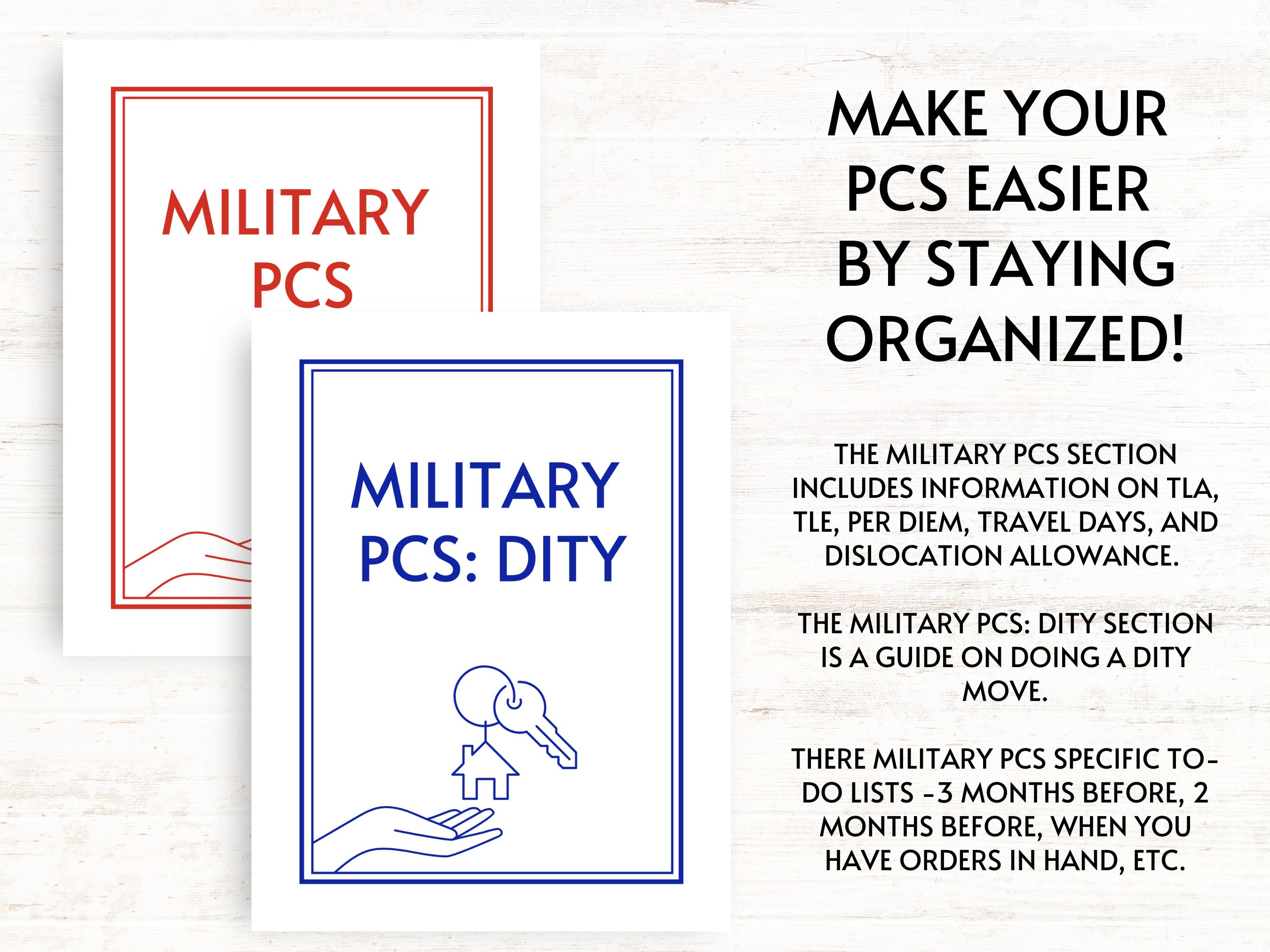 PCS Binder Printable PCS Checklist | Moving Checklist, Moving Binder ...