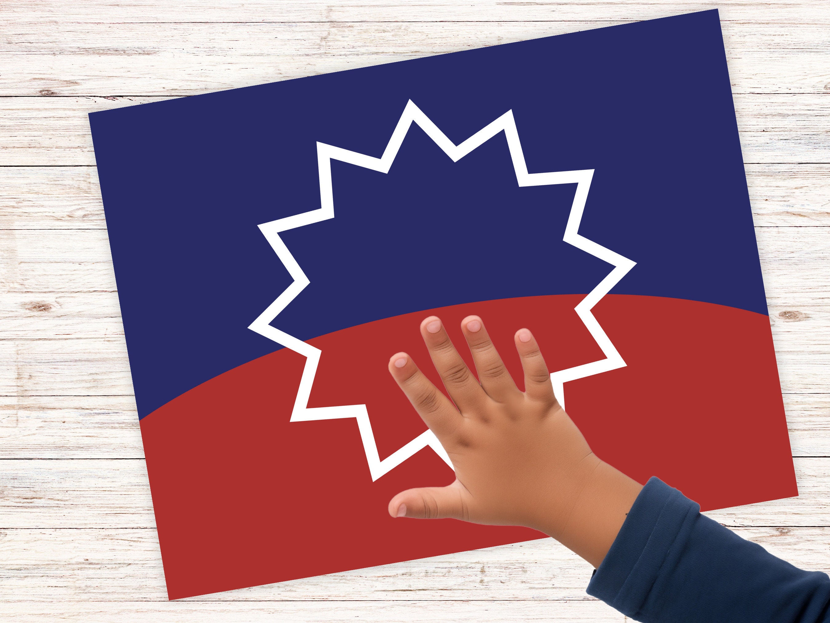 Juneteenth Flag Handprint Art for Kids, Black History Handprint Art ...