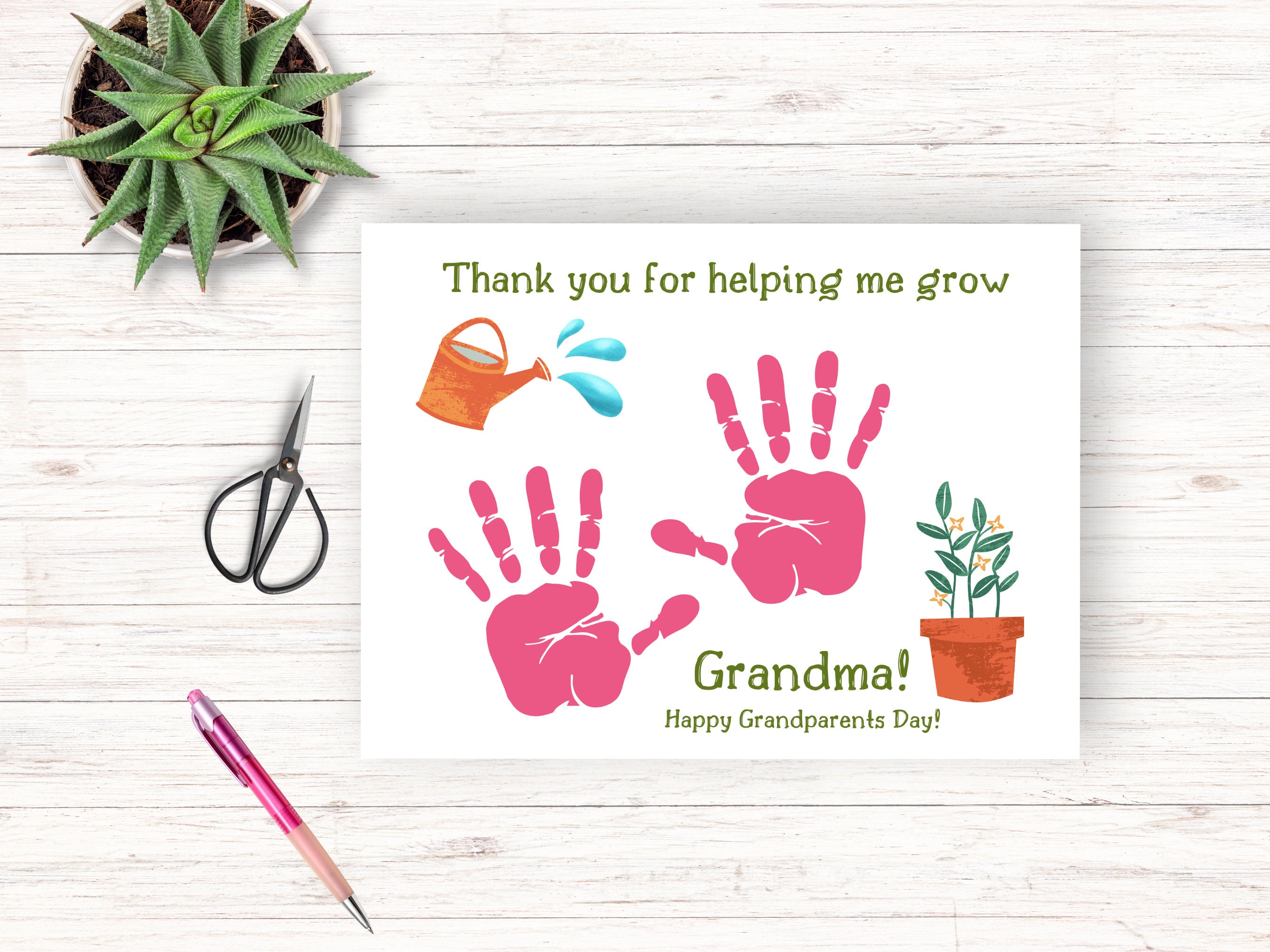 Grandparents Day Handprint Craft, Grandparents Day Art, Grandparents ...
