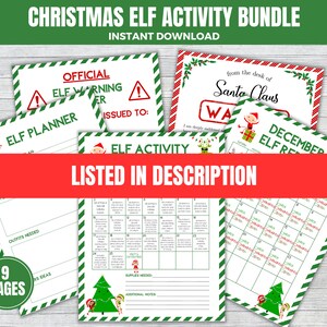 Santa Warning Letter, Final Warning Letter, Set of Santa Letters ...