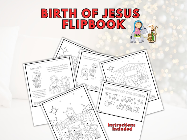 Nativity Story Birth of Jesus Sunday School Crafts Kids Bible Story ...