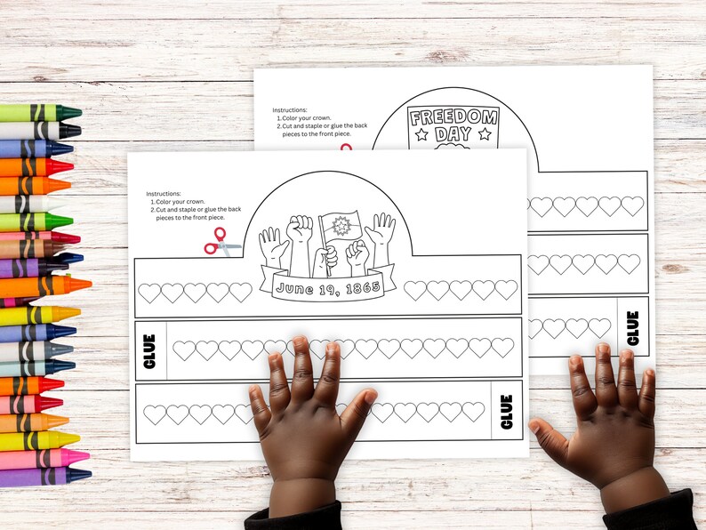 Celebrate Juneteenth Paper Crown Craft for Kids, Juneteenth Activity ...