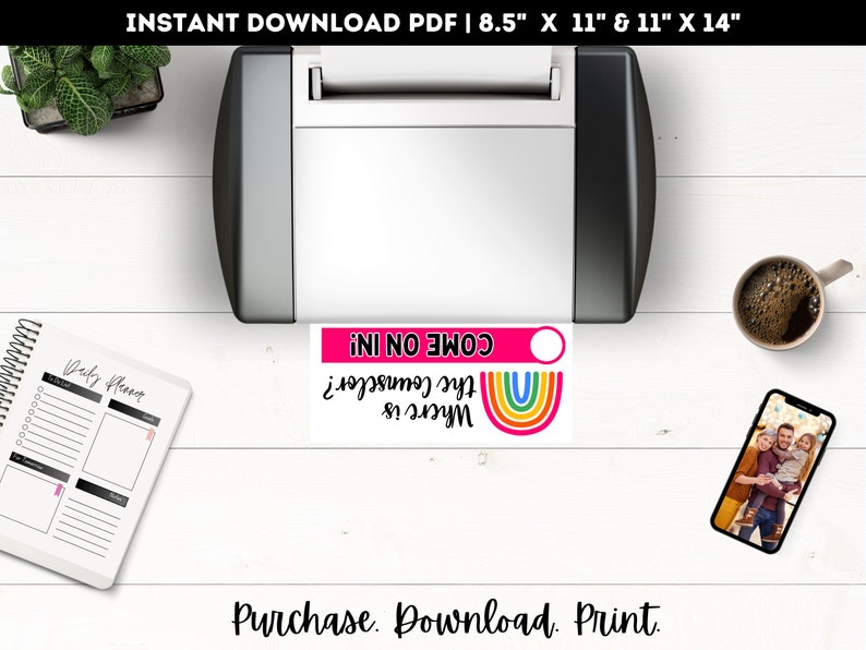 Printable School Counselor Door Sign, Where is the Guidance Counselor ...