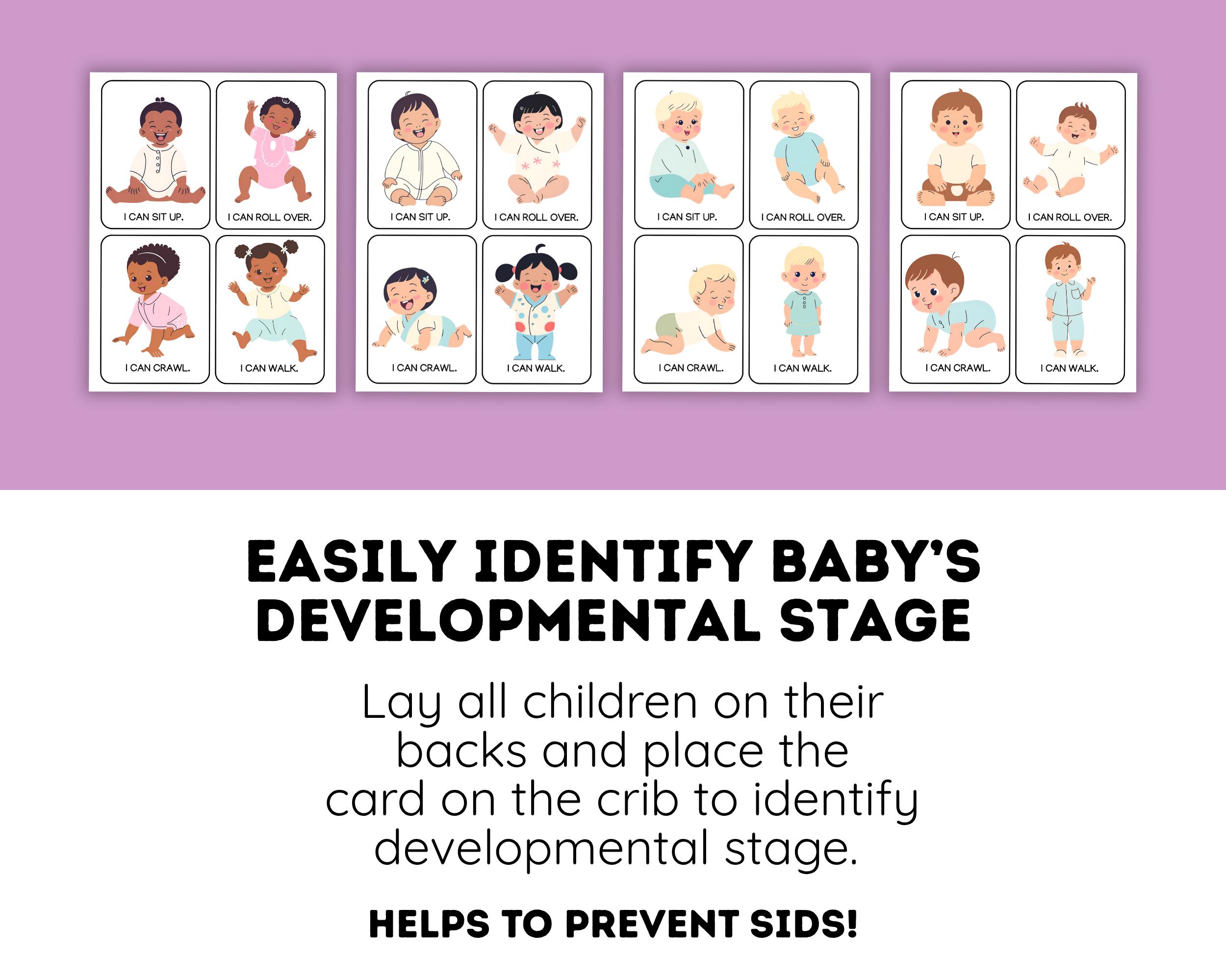 I Can Roll Over Crib Sign, Daycare Printable Baby Crib & Cubby Signs ...