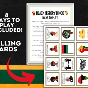 Black History Bingo, Printable Black History Month Activities ...