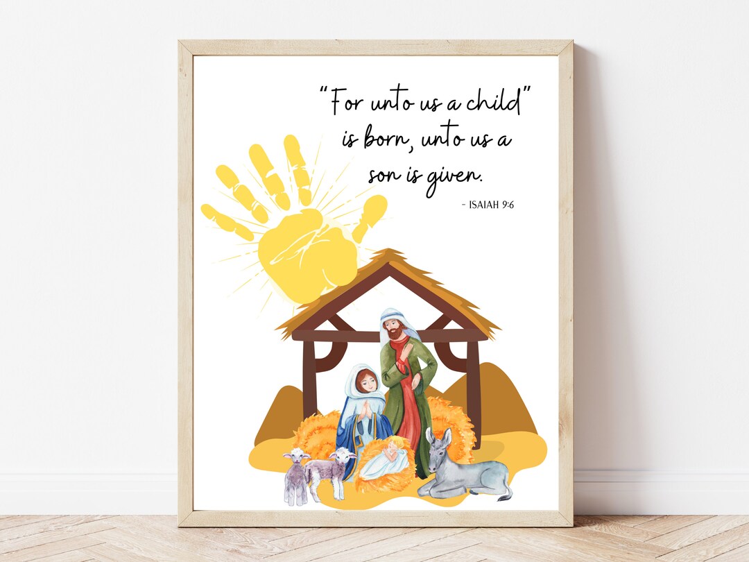 Birth of Jesus Nativity Story Bible Craft, Birth of Jesus Craft, Kids ...