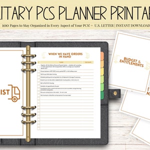 PCS Binder Printable PCS Checklist | Moving Checklist, Moving Binder ...