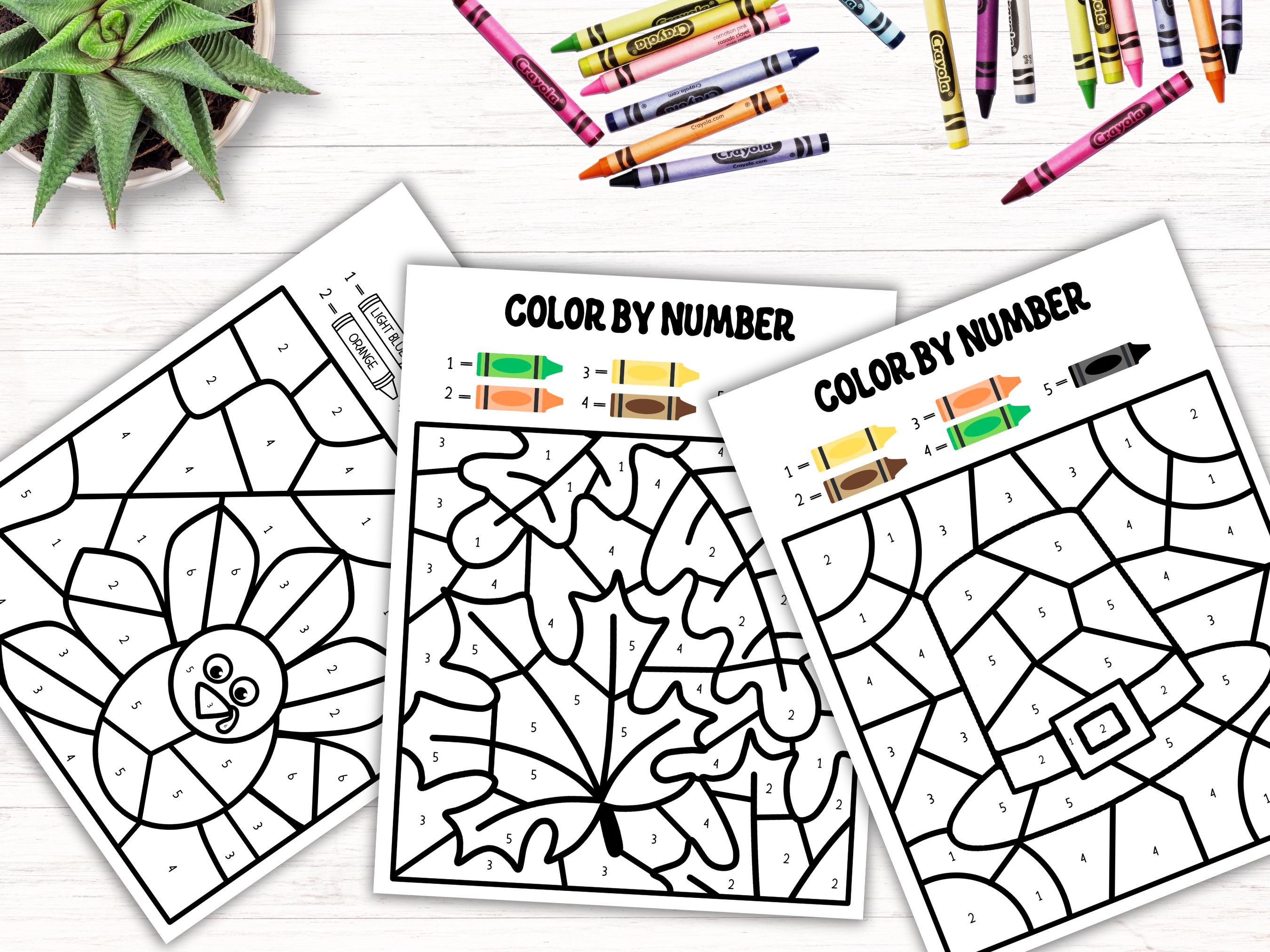 Thanksgiving Color by Number, Thanksgiving Coloring Pages, Thanksgiving ...
