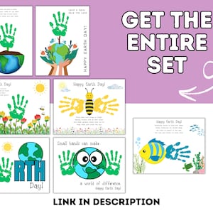 Earth Day Handprint Art, Printable Earth Day Craft, Earth Day ...