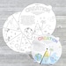 Creation Story Coloring Wheel Printable Bible Lesson Kids Crafts Bible ...