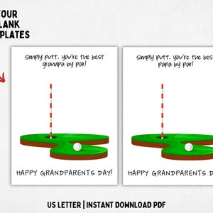 Grandparents Day Golf Handprint Craft, Grandpa Handprint Art ...