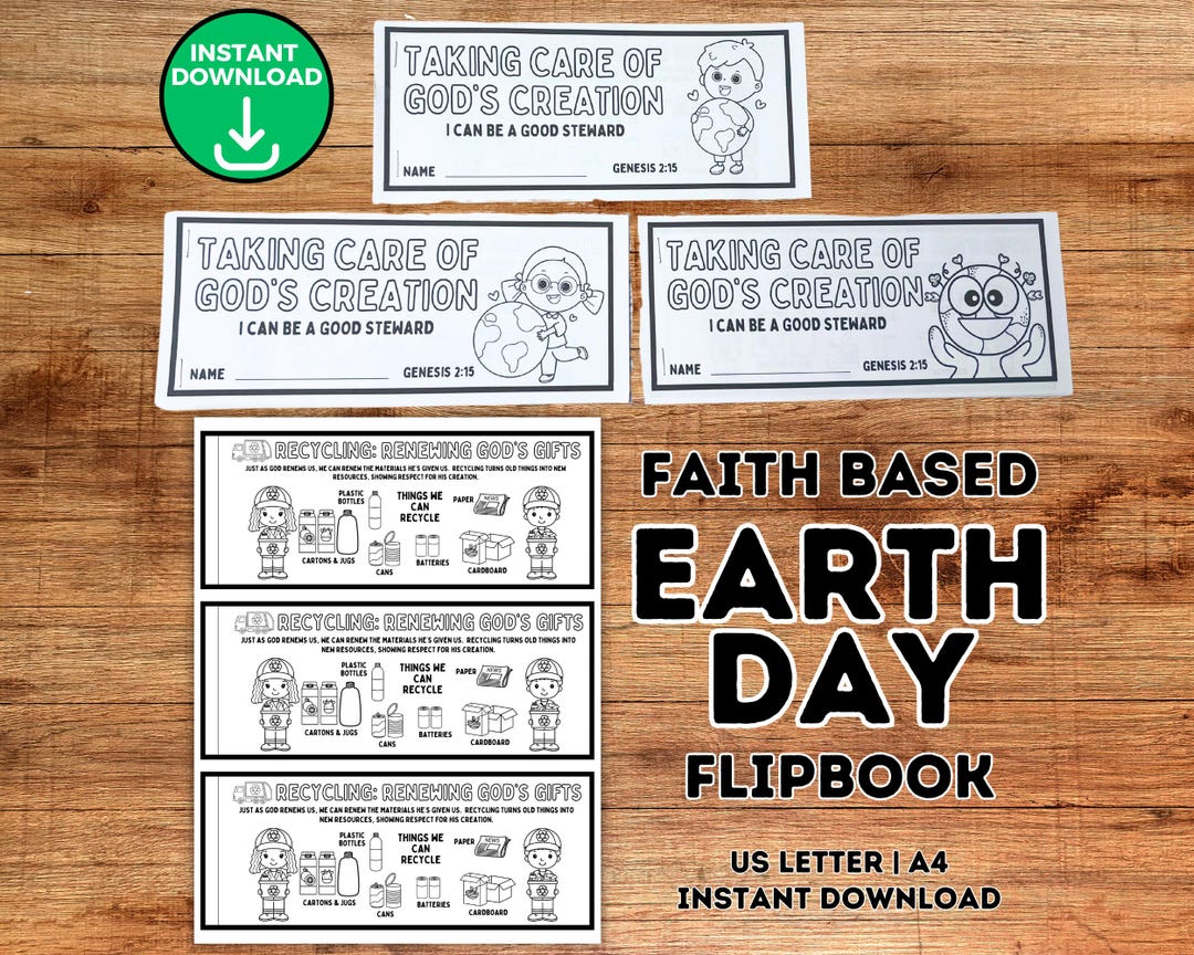 Christian Earth Day Craft, Sunday School Earth Day Activity, Earth ...